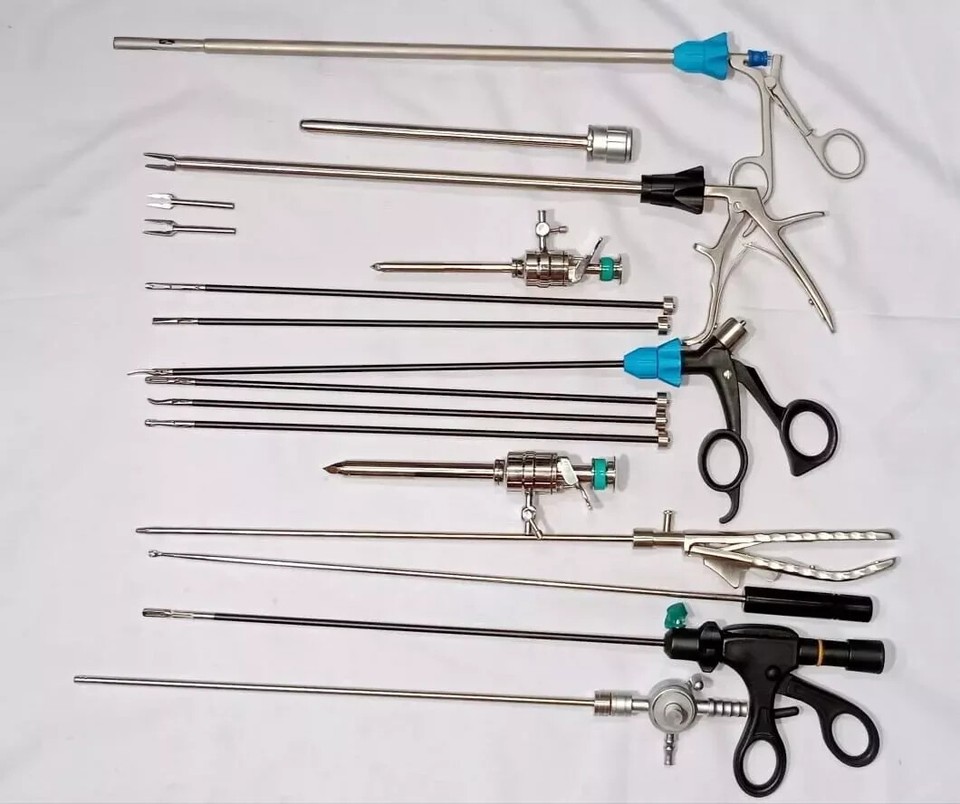 16pc Laparoscopic Surgery Set Grasper Forceps Endoscopy Surgical ...