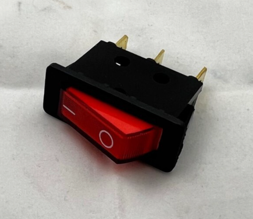 12 PCS AC 125V 15A 250V 10A Rocker Switch w/ Red Light 3 Pin LED SPST ...