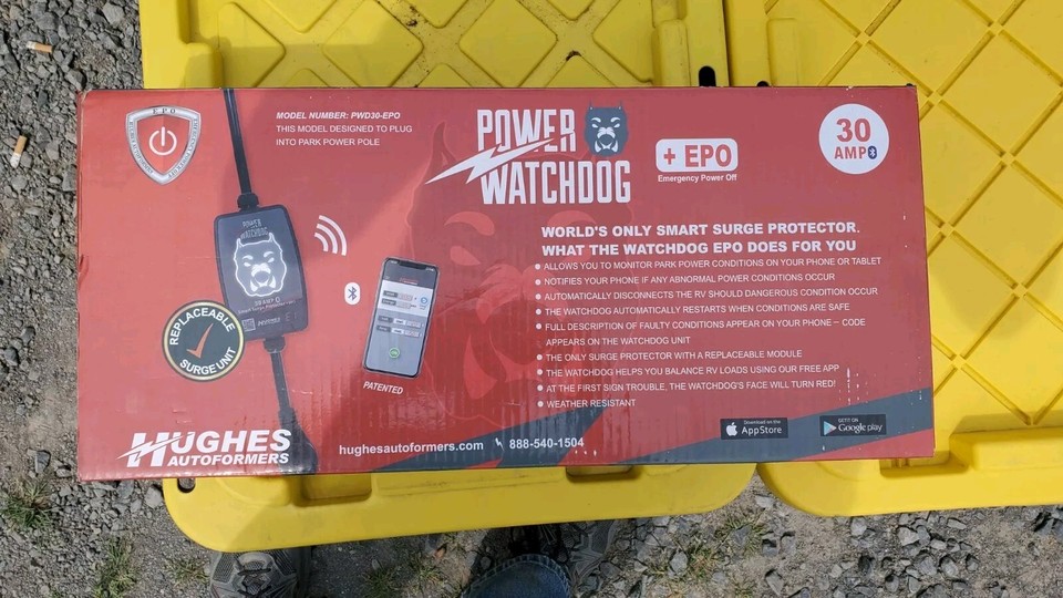 Hughes PWD30EPO Power Watch Dog 30 Amp Bluetooth Smart RV Surge ...