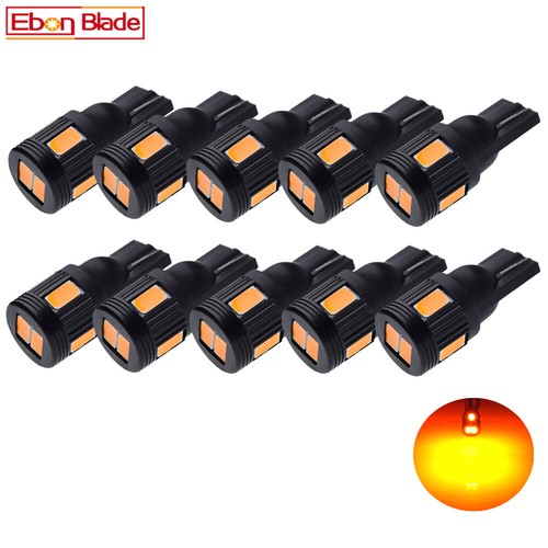 10Pcs T10 W5W LED Bulb 5630 6SMD Car Auto Side Wedge Turn Signal Light ...
