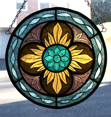 1940-Now - 2 Signed Stained Glass Window Panel