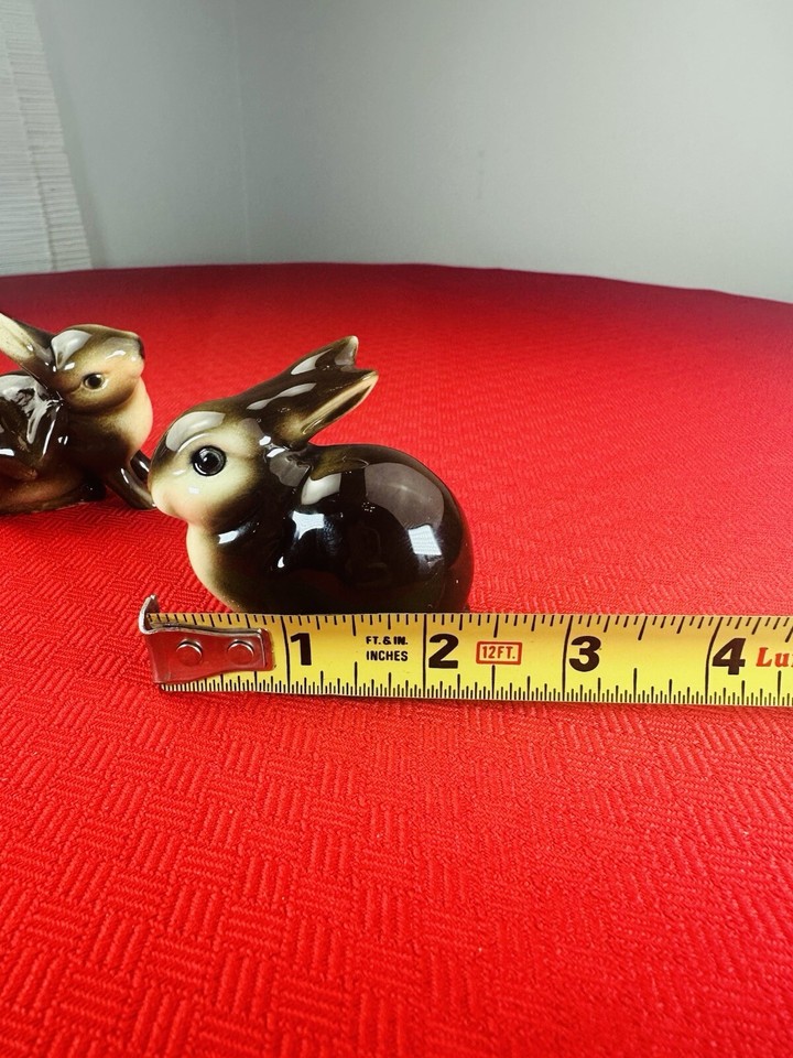 Goebel Brown Rabbit #296 #297 W Germany Bunny Porcelain Figurine RARE ...