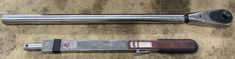 Snap-On 3/4" Drive TQR600B Torque Wrench 200-600 FT/LB with L72T 118883 ...
