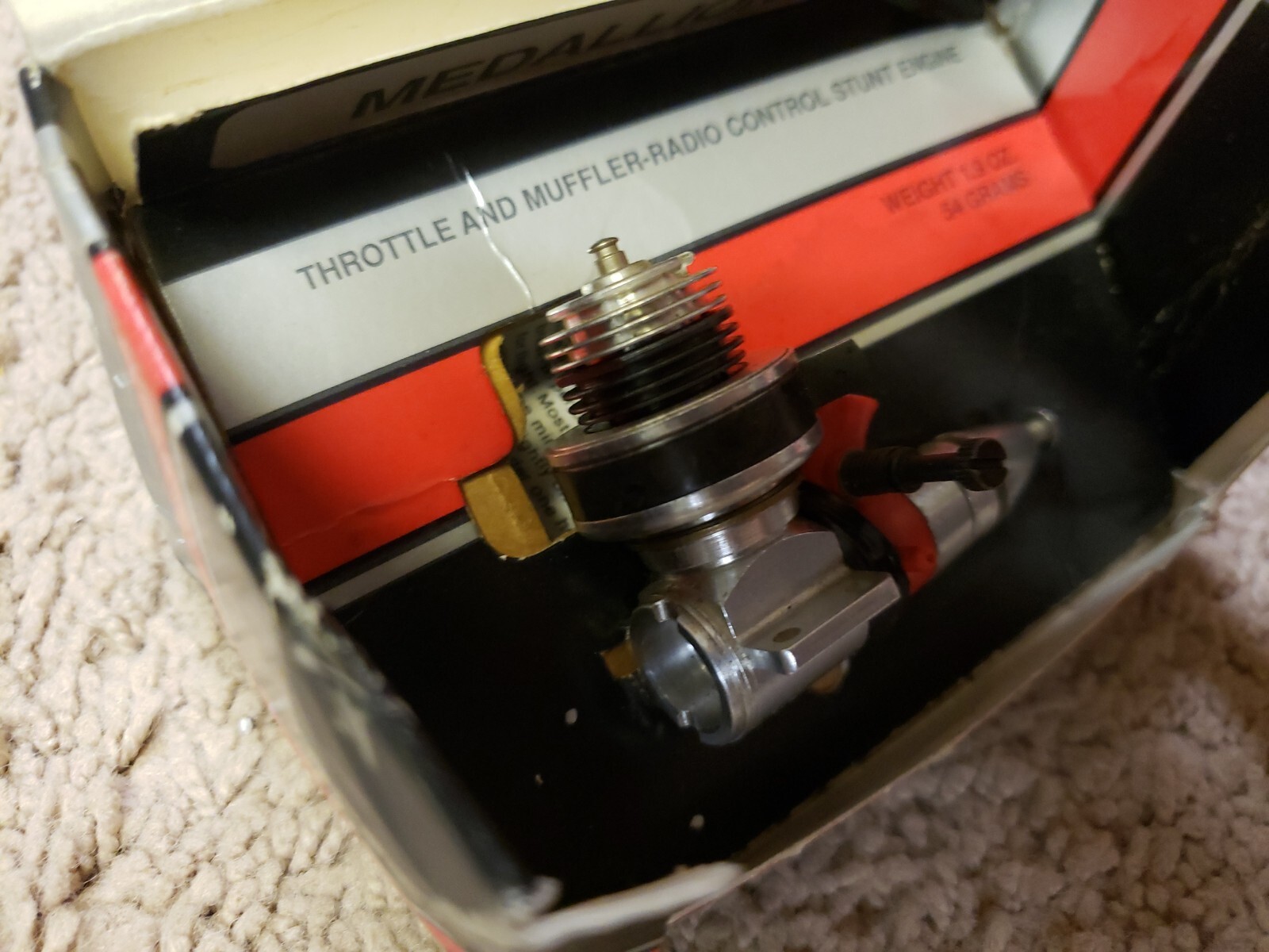 Cox .049 - COX engine - COX Medallion .049 w/throttle & muffler - NIB ...