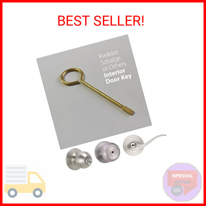 Interior Door Key for Bedroom Door, Bathroom Emergency Key for Interior ...