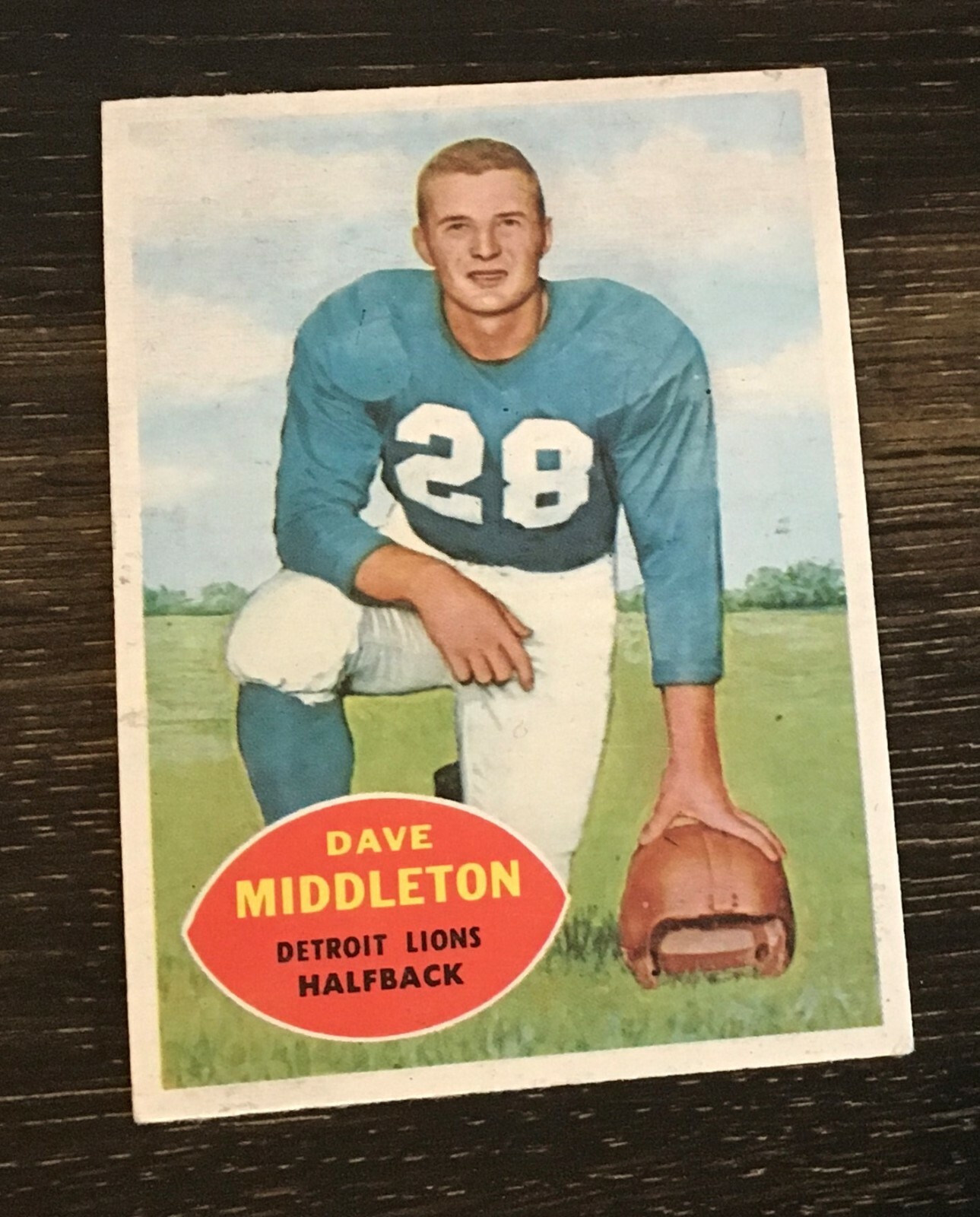 1960 TOPPS #43 DAVE MIDDLETON Detroit Lions | eBay