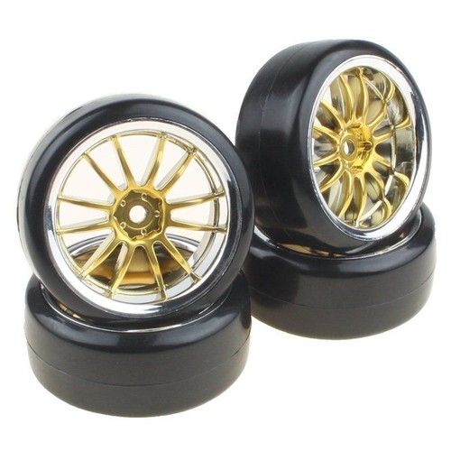 1/10 Rc Drift Car Wheels Tires Set For Yokomo Mst Tamiya TT01 TT02 Hpi ...