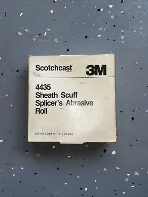 3m Scotchcast 4435 Sheath Scuff Splicer's Abrasive Roll 1" X 25 Yds New ...