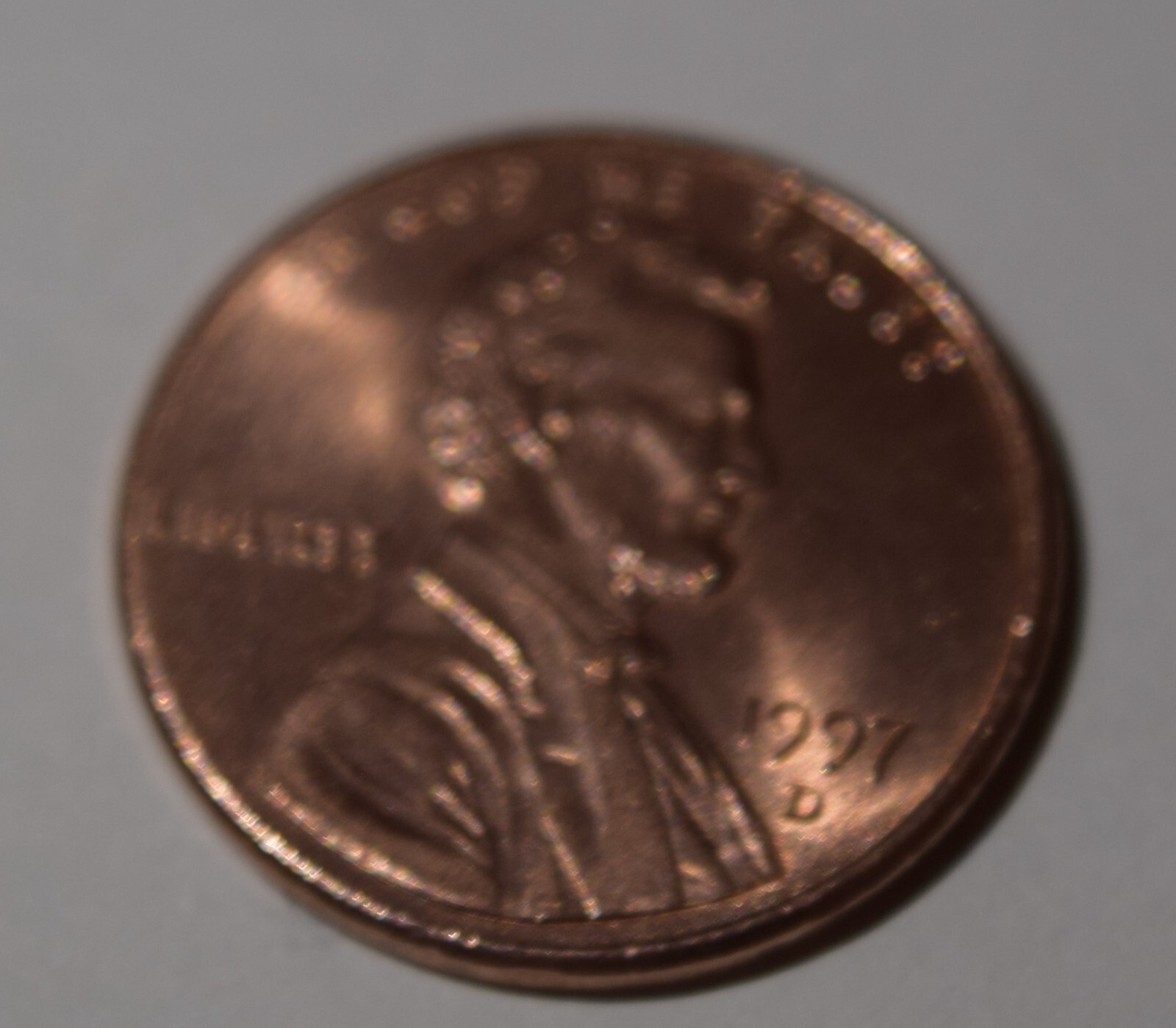 1997 D Lincoln Penny OFFSET Obverse with Grease Strike Reverse | eBay