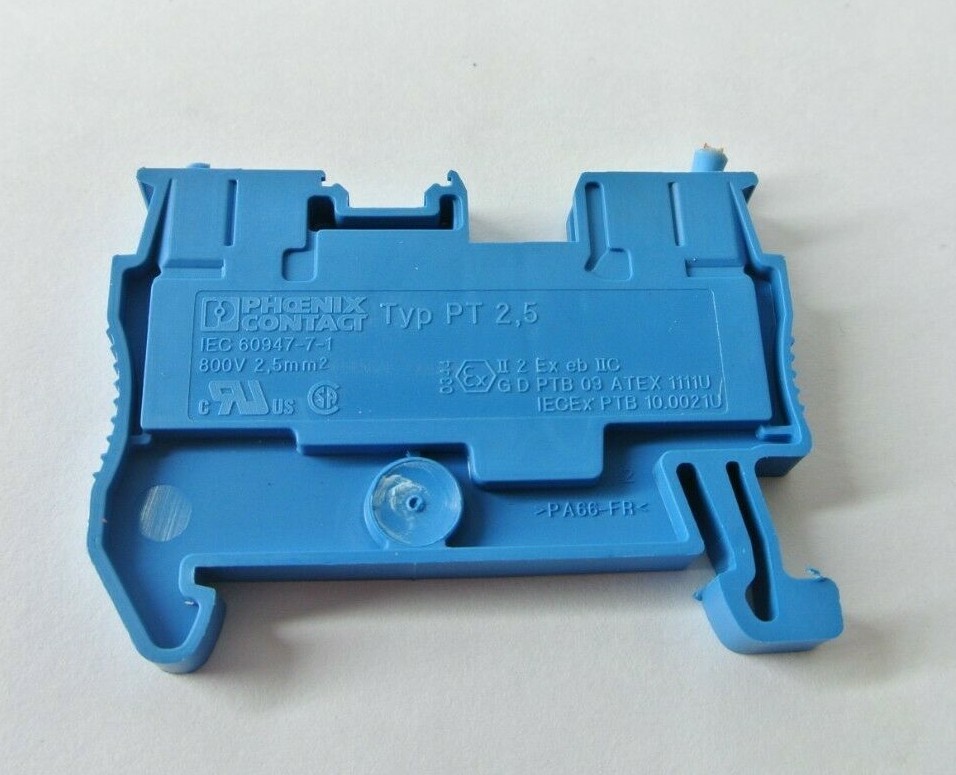 Phoenix Contact Type PT 2,5 IEC 60947-7-1 800V 2,5mm Terminal Blacks ...