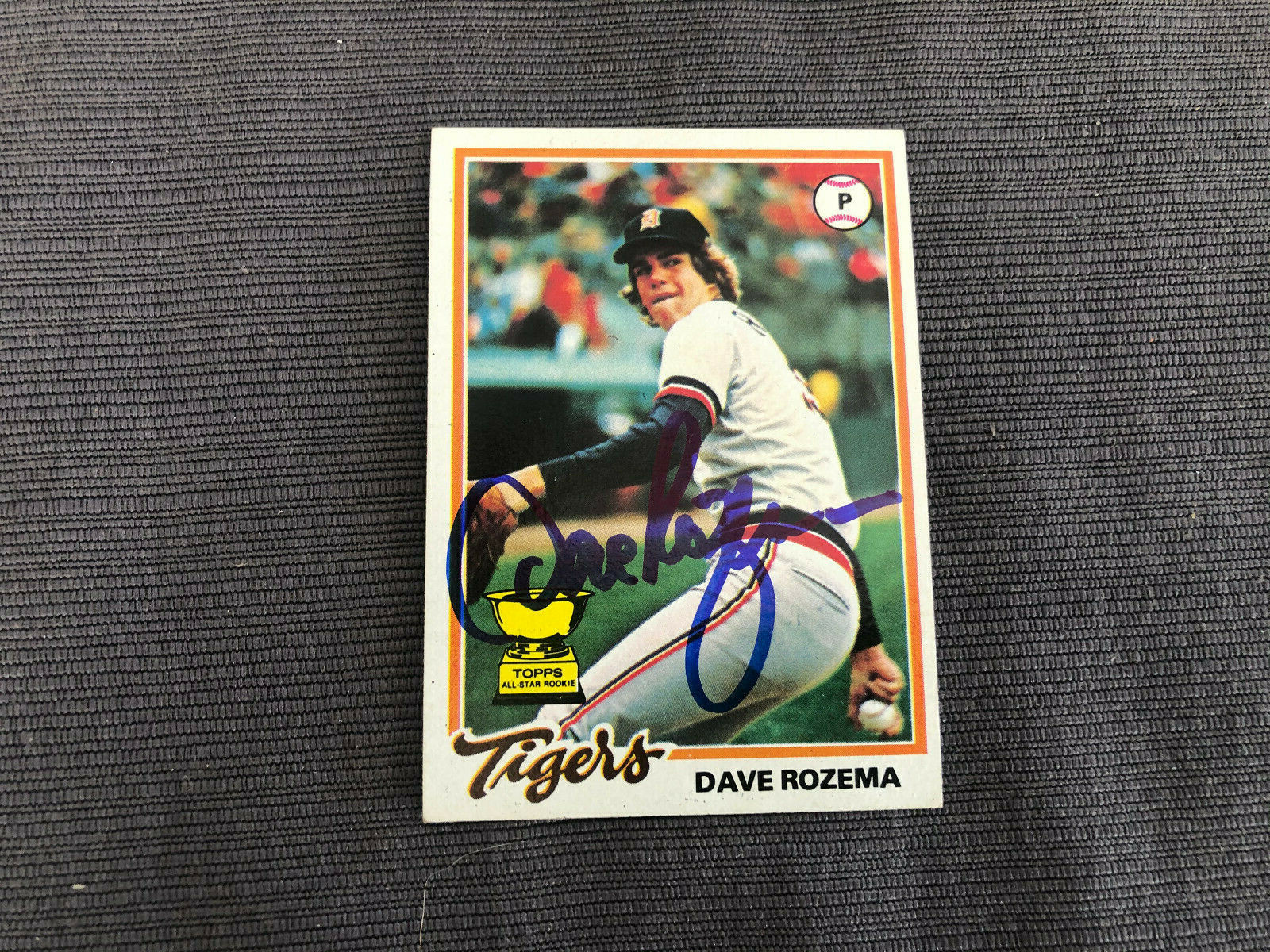 1978 TOPPS DAVE ROZEMA AUTOGRAPH CARD DETROIT TIGERS | eBay