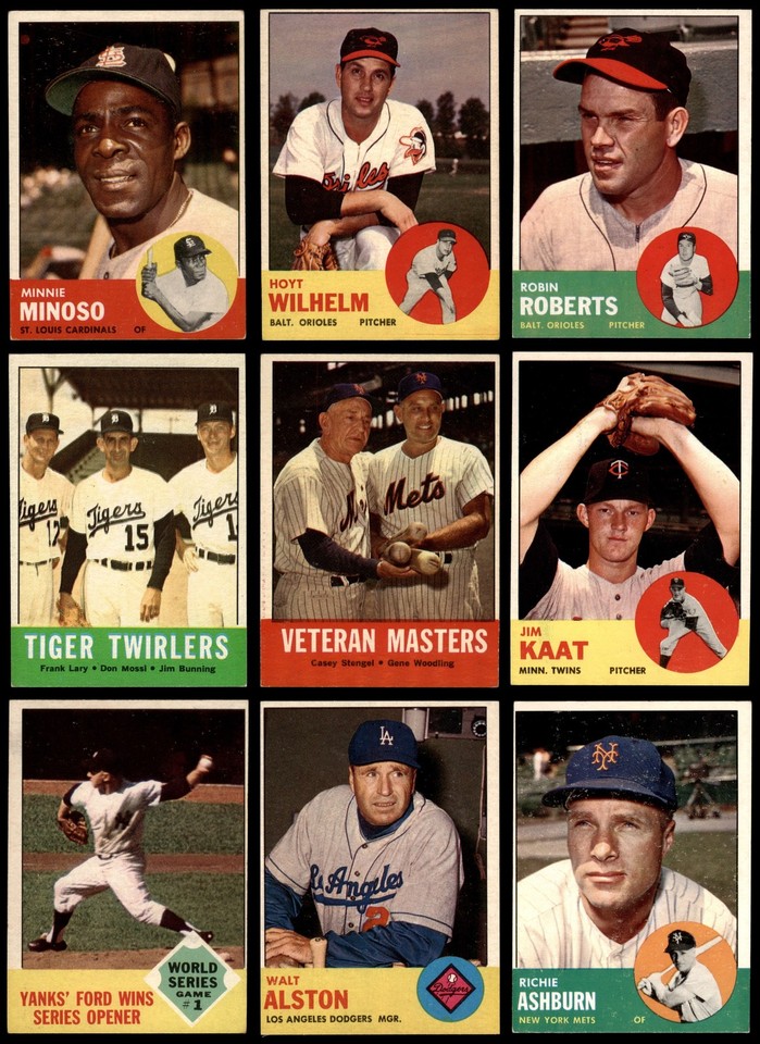 1963 Topps Baseball Complete Set w/o #537 Rose w/o #537 Pete Rose 5 ...