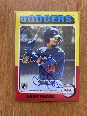 2024 Topps Heritage High Number - Real One Autographs Andy Pages #ROA ...
