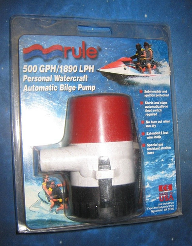Rule Industries Automatic Bilge Pump 500 Gph Model # 25SA-6WC NEW ...