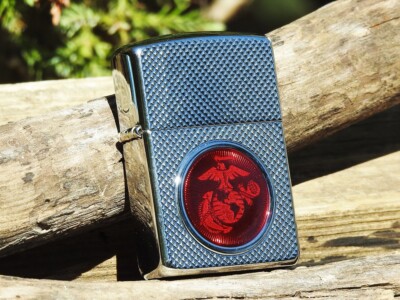 Zippo Lighter - United States Marine Corps - USMC - EGA - Armor Case ...