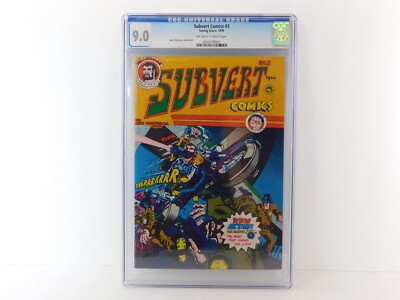 SUBVERT COMICS #3 - CGC 9.0 - Post-Apocalyptic Biker Comix | eBay