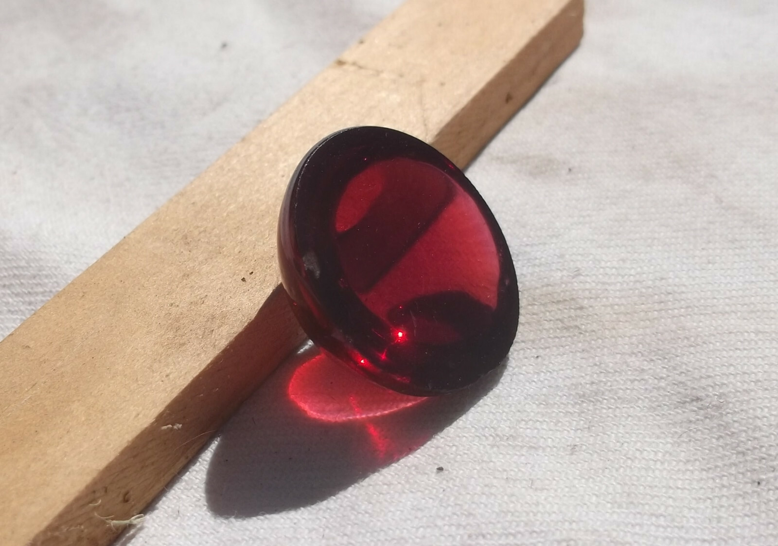 Old Original Red Glass Dome Lens Vintage Veteran Light | eBay