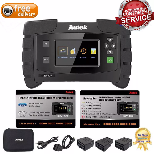 Used For 2023 Autek IKEY-820 Key Fob Programming Tool Programmer ...