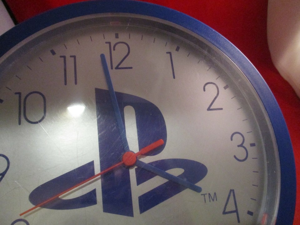 Playstation 1 PS1 System Console Promotional Blue Wall Clock | eBay