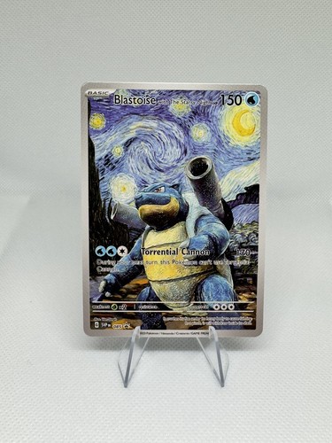 Pokemon Blastoise Starry Night Van Gogh Beautiful Moon ACG Star Trading ...