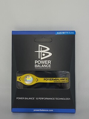 Power Balance Band - Yellow with Black words - Size Medium | eBay Australia
