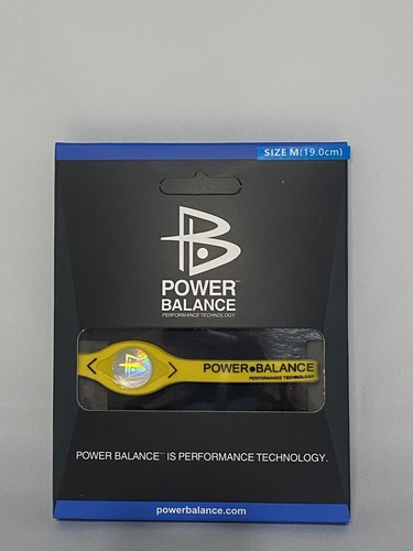 Power Balance Band - Yellow with Black words - Size Medium | eBay
