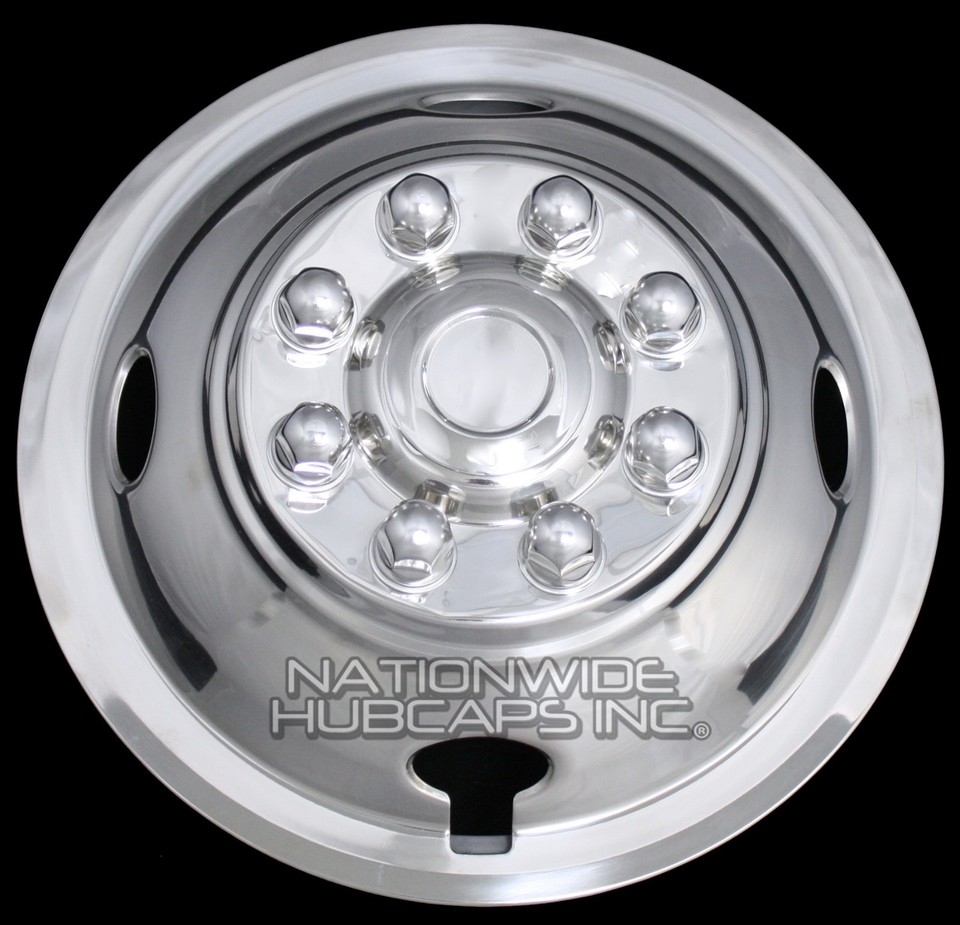 4 FORD 16" Dual Steel Wheel Simulators Dually 8 Lug Rim Skins Liners ...