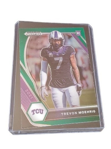Trevon Moehrig RC TCU Horned Frogs Green Prizm Panini Prizm Draft Picks ...