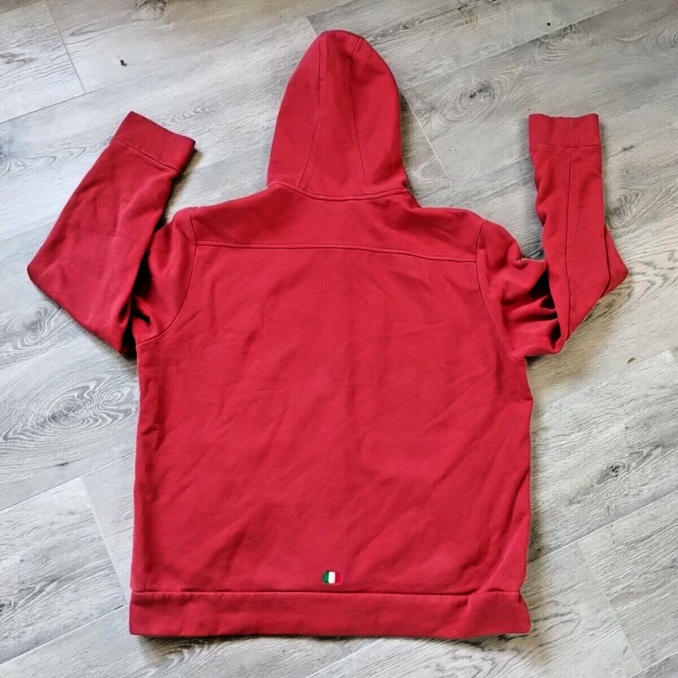 Puma Scuderia Ferrari Sweater XL Full Zip Jacket Hoodie Red Yellow Long ...