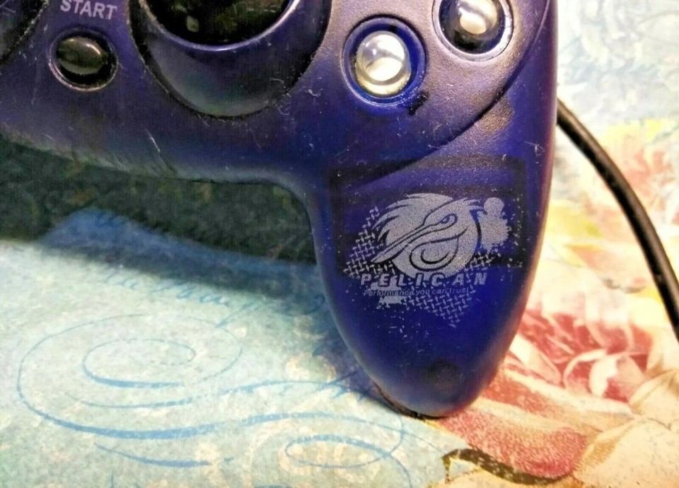 Pelican BLUE Wired Controller For Original Xbox Console with 8 foot ...