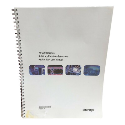 TEKTRONIX AFG3000 SERIES QUICK START USER MANUAL | eBay
