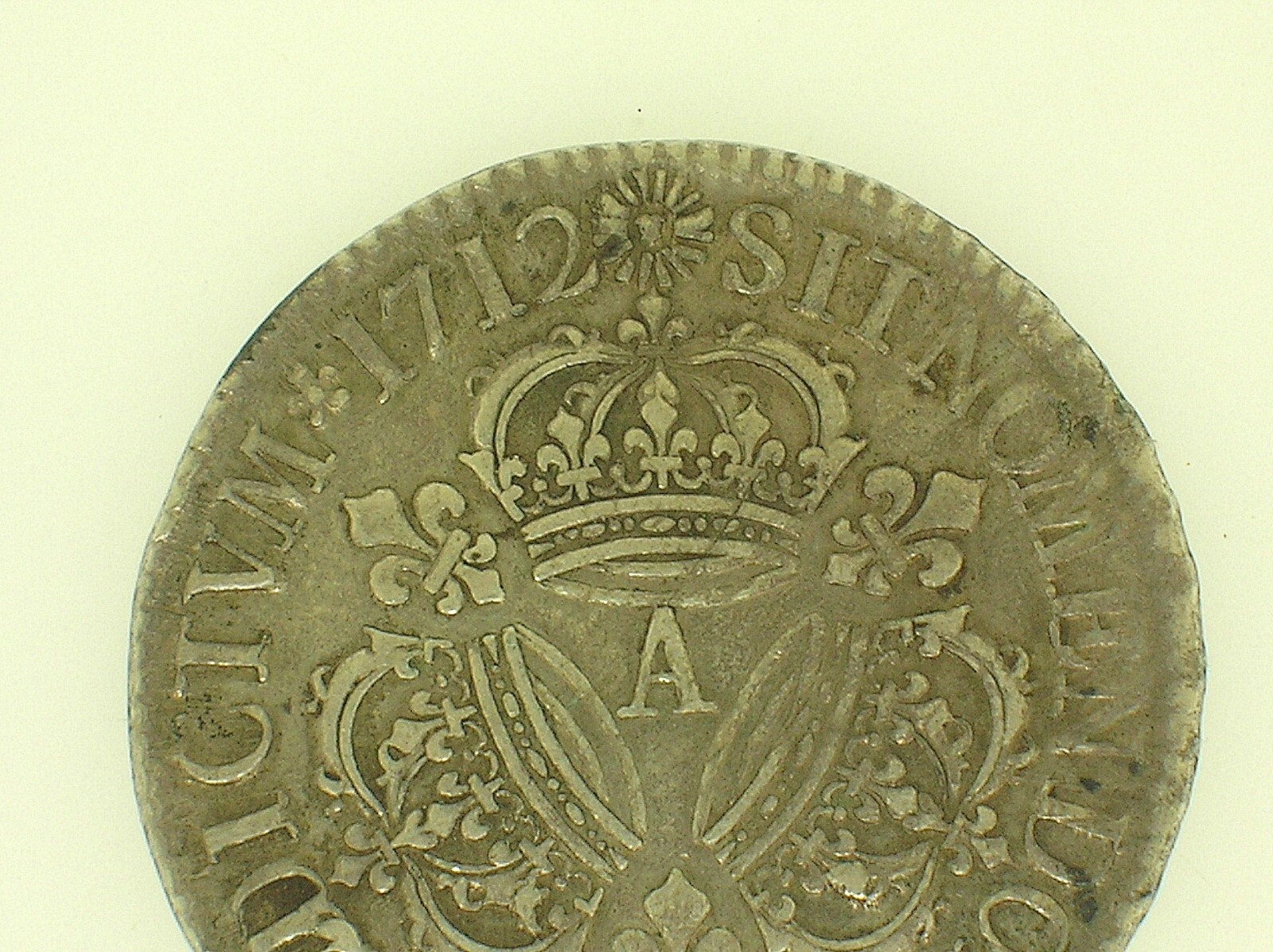 1712-A FRANCE 1 ECU SILVER COIN - 30.6 GRAMS 42MM - AS FOUND CONDITION ...