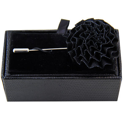 New formal Men's flower lapel pin chest brooch buckle black wedding ...