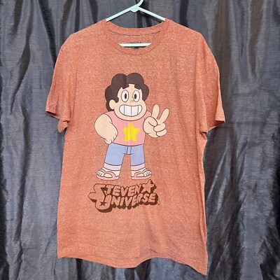 Steven Universe Men’s Faded Red Size L Tee Shirt Cartoon Network Peace ...