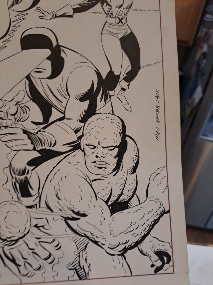 X-Men Original Ink Sketch By Mike Machlan Comic Artist 11.5 X 17.5 ...