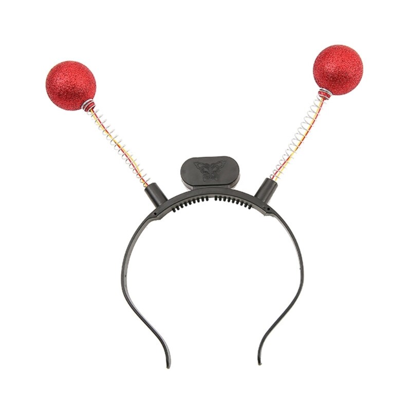 Flashing Alien Headband Halloween Funny Antenna Headgear Kids Costume ...