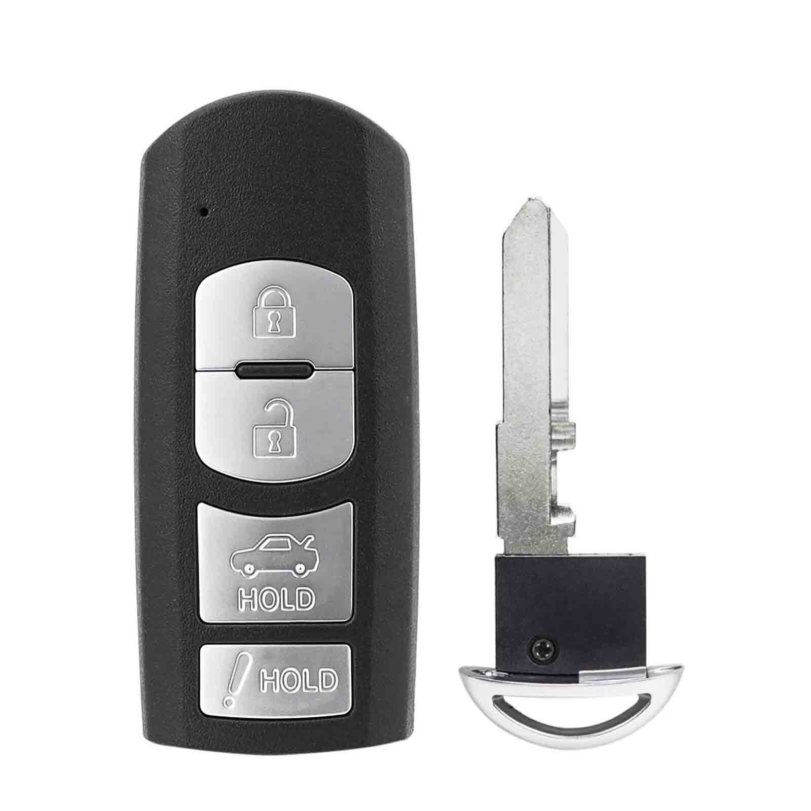 For 2014 2015 2016 2017 2018 Mazda 3 Replacement Remote Smart Key Fob ...