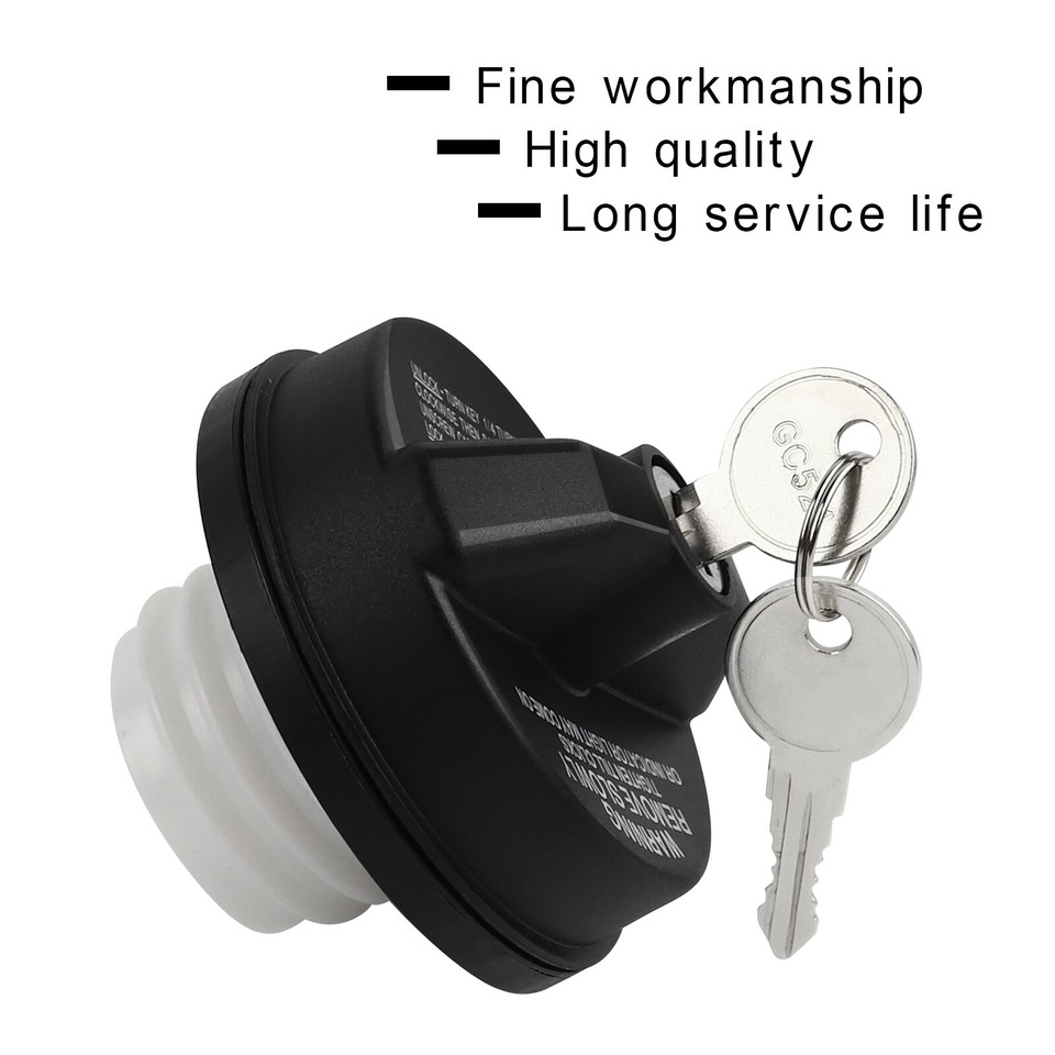 Locking Fuel Tank Filler Gas Cap with Keys Covers for Chevrolet GMC ...
