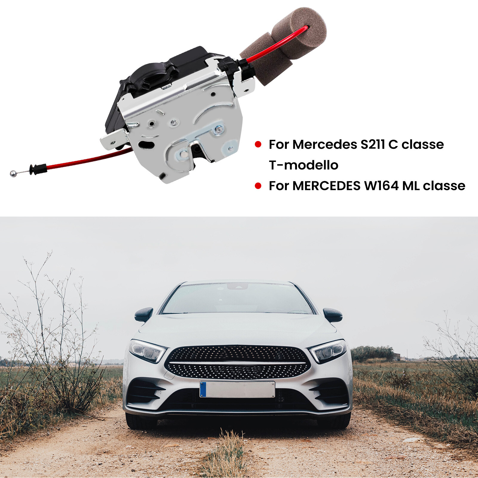 Rear Lift Hatch Tailgate Lock Actuator 1647400635 For Mercedes Benz ...