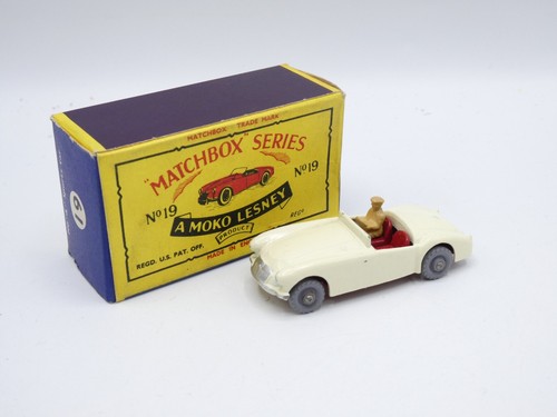 Matchbox Lesney 19b MGA Sports Car - GPW Rounded Axles Near Mint Rare ...