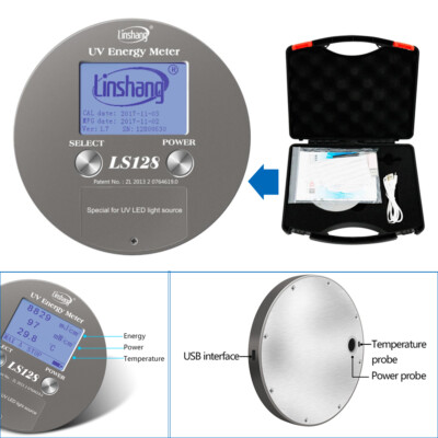 UV Energy Meter Radiometer UV Power Puck Integrator 340nm-420nm UV LED ...