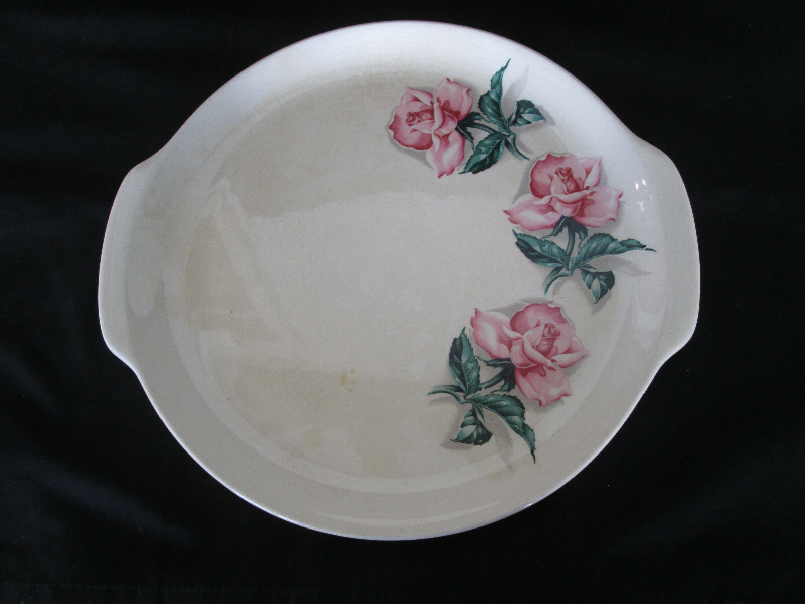 Vintage Thermocraft 11" Platter Ballerina, Rose Pattern | eBay