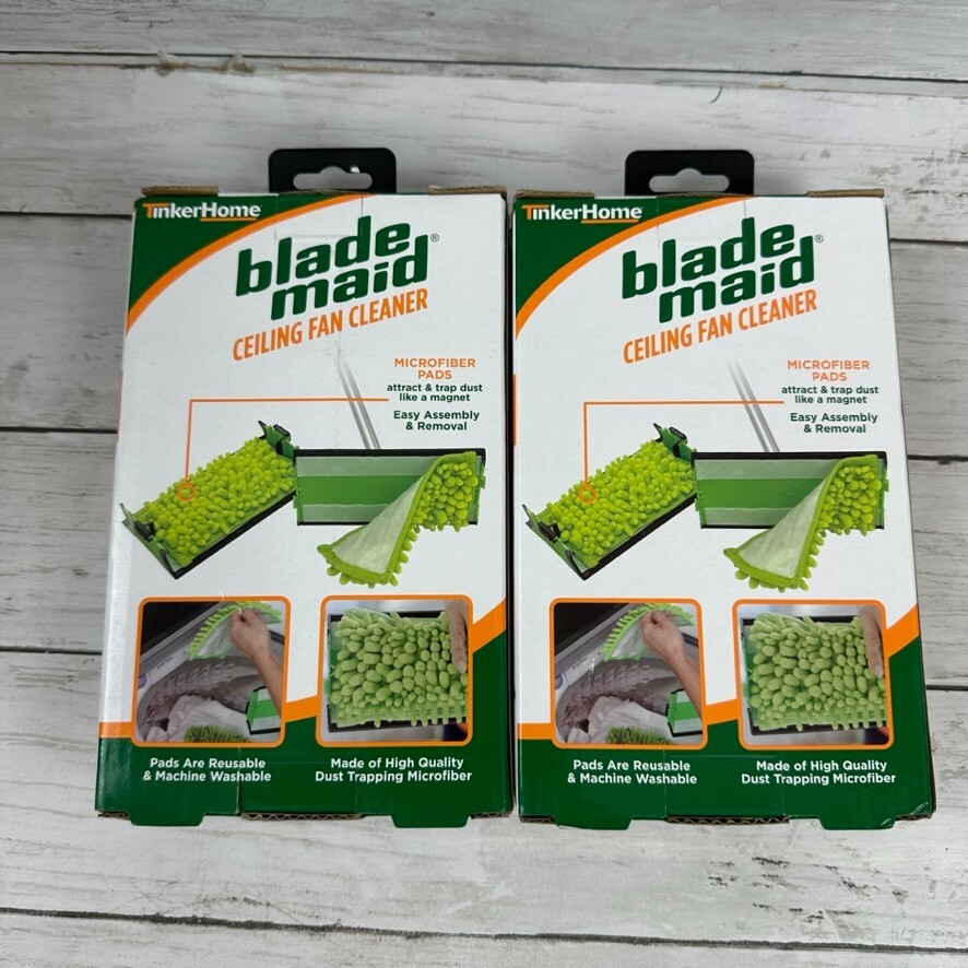 2x BLADE MAID replacement pads set of 2 ceiling fan cleaner duster new ...