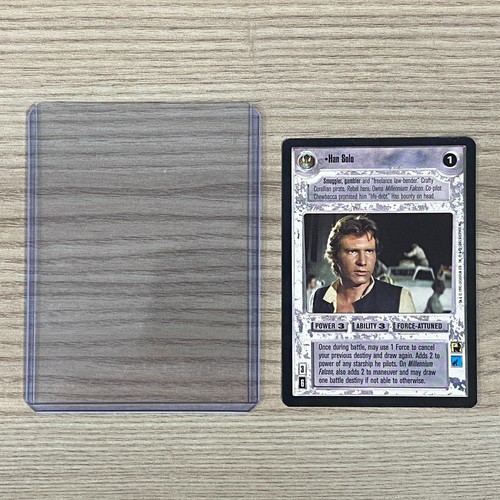 STAR WARS HAN SOLO LIMITED DECIPHER COLLECTABLE TRADING CARD GAME BLACK ...