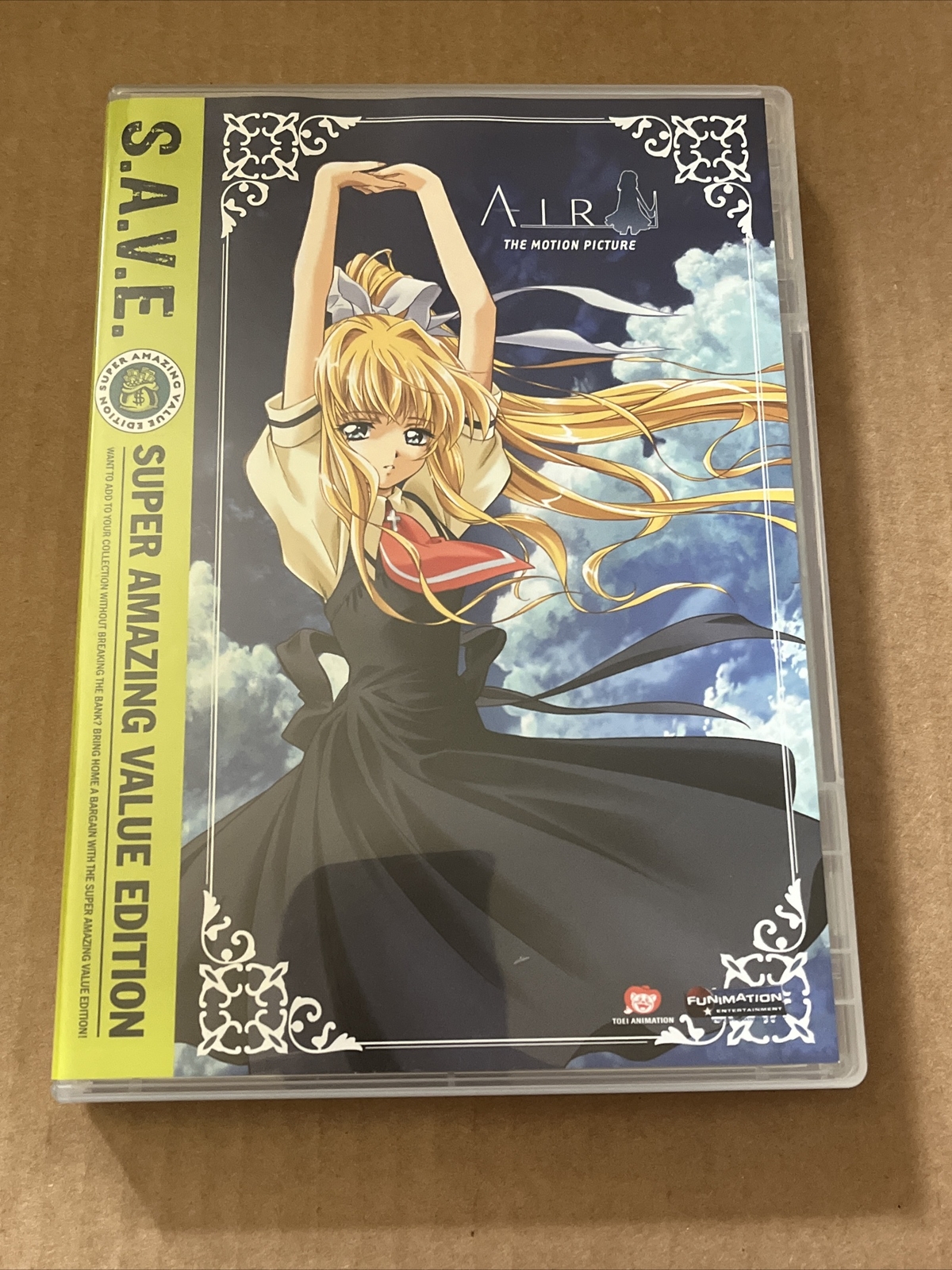 Air: The Motion Picture (DVD, 2010, S.A.V.E.) FUNimation Anime RARE OOP ...