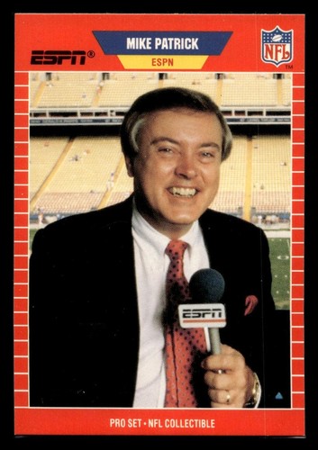 1989 Pro Set Football Card #7 Mike Patrick Announcer Collectibles | eBay
