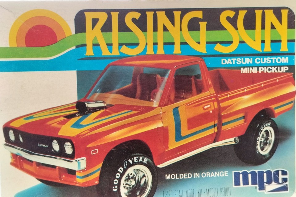1980 MPC Truck Model Rising Sun Datsun Custom Pickup 1/25 scale ...