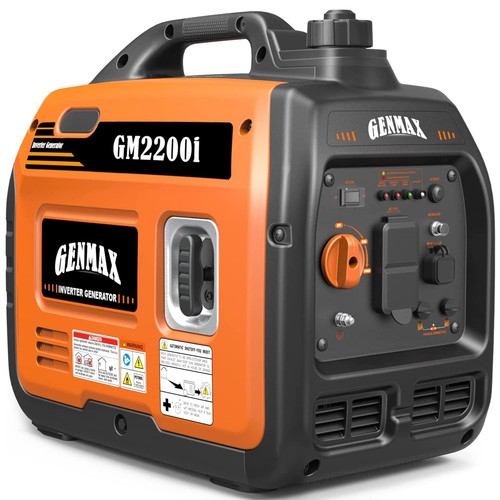 2200W Portable Inverter Generator Ultra-Quiet Gas Engine 4-stroke OHV ...