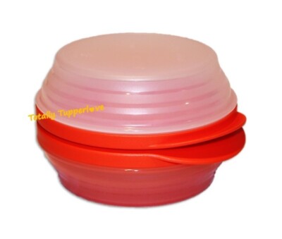 Tupperware Duo Bowls Set of 2 w/ Locking Seals Clicking Containers ...