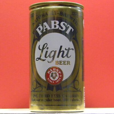 Pabst Light Beer 12 oz Steel Can No Blue Color Milwaukee Wisconsin 18A ...